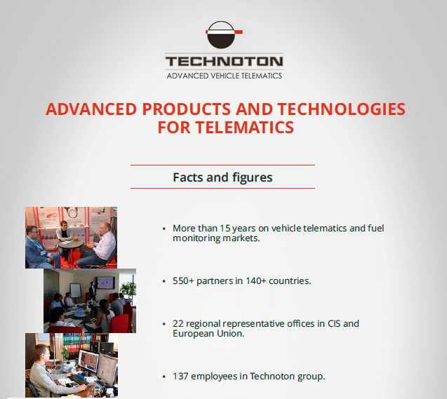 Advanced products and technologies for telematics | Technoton