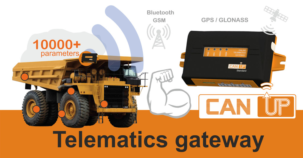 Main advantages of CANUp telematics gateway | Technoton