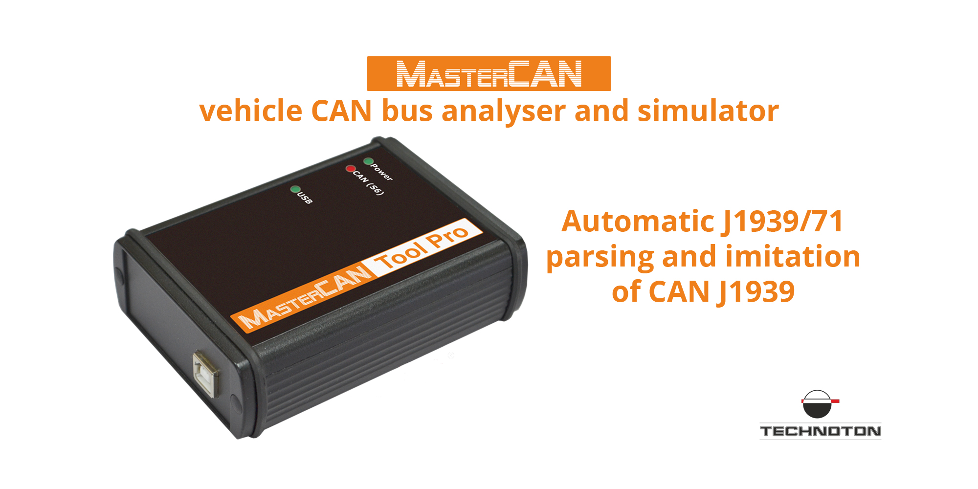 MasterCAN Tool - vehicle CAN bus analyzer and simulator