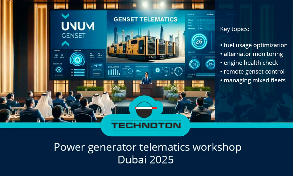 Power Generator Telematics Workshop in Dubai, UAE 2025 | Technoton