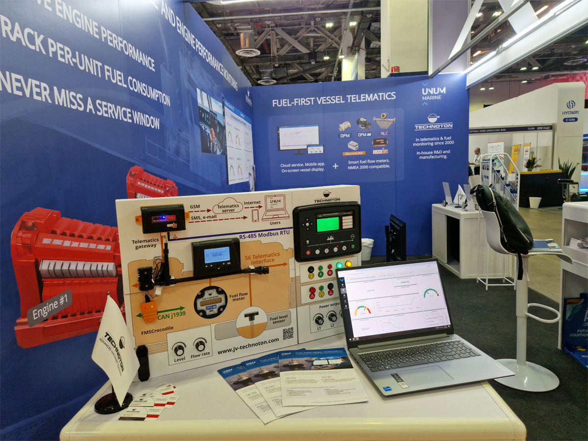 Vessel Telematics at APM 2026: UNUM Marine | Technoton